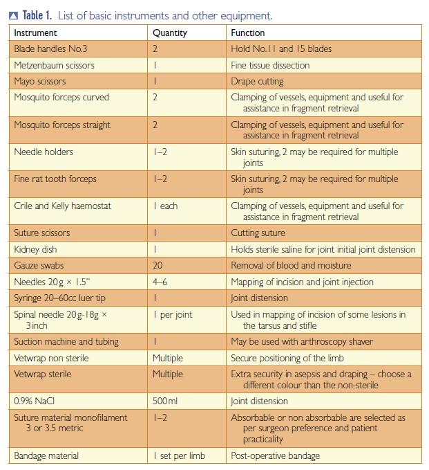 The equine nurse’s approach to arthroscopic surgery: part 1 – equipment ...