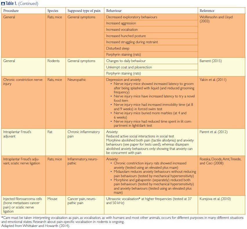 How do we assess pain in rodents in veterinary practice, what do we ...